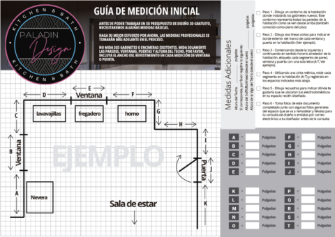 Medidas en español | Paladin Design Studio